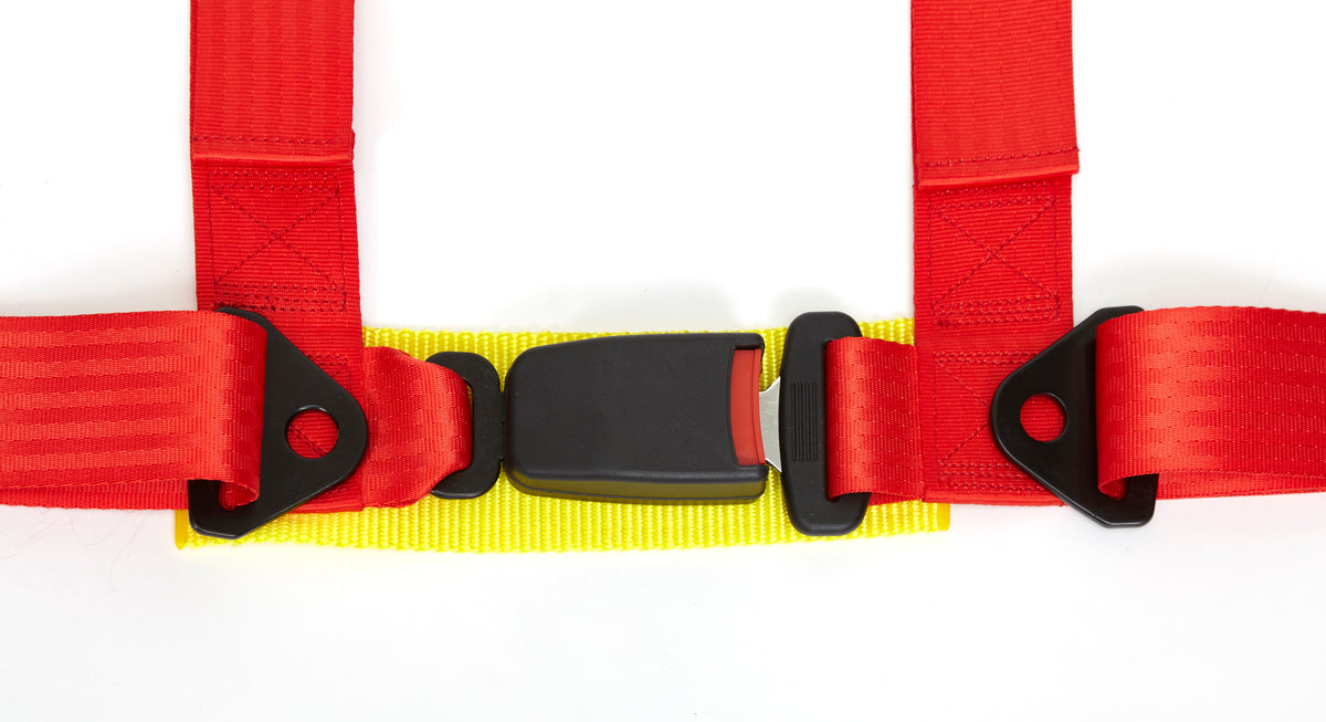 2 X Universal Design 4 Point Buckle Sports Racing Harness (Red ...
